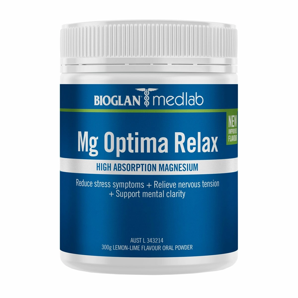 Mg Optima Relax 300g Lemon Lime - The Naturopathy Clinic Store